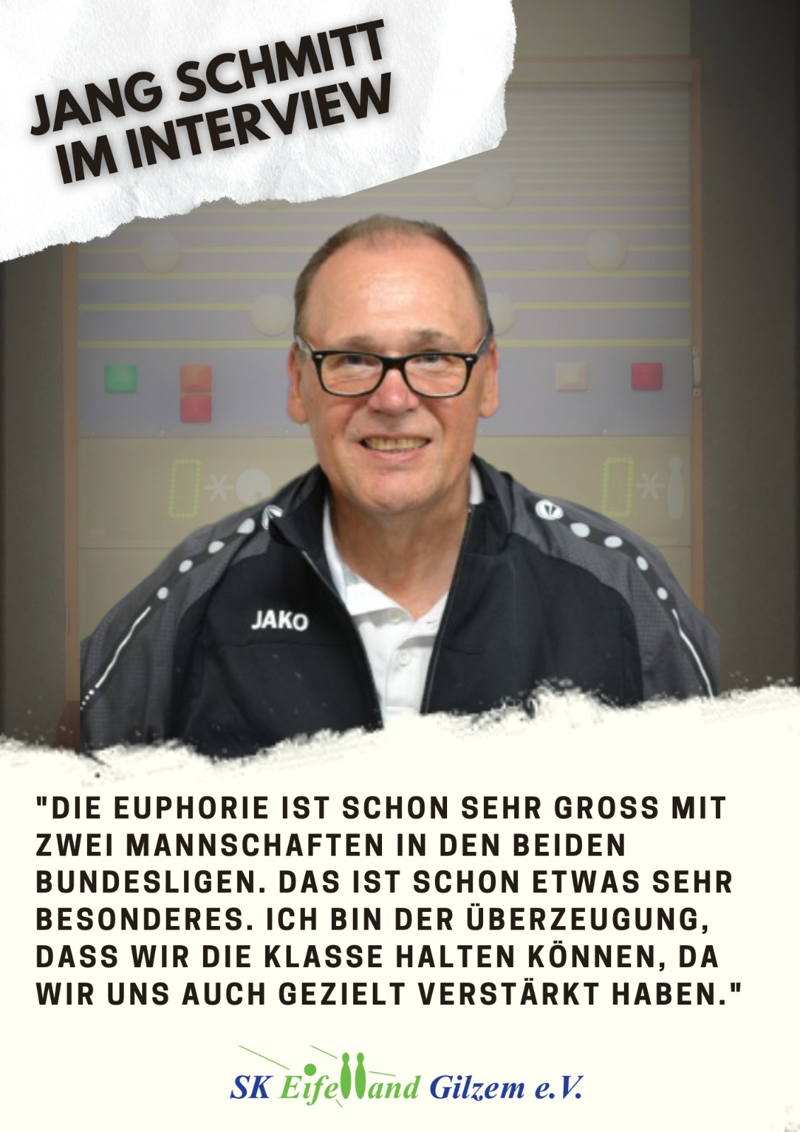 Sportwart Jang Schmitt im Interview - SK Eifelland Gilzem